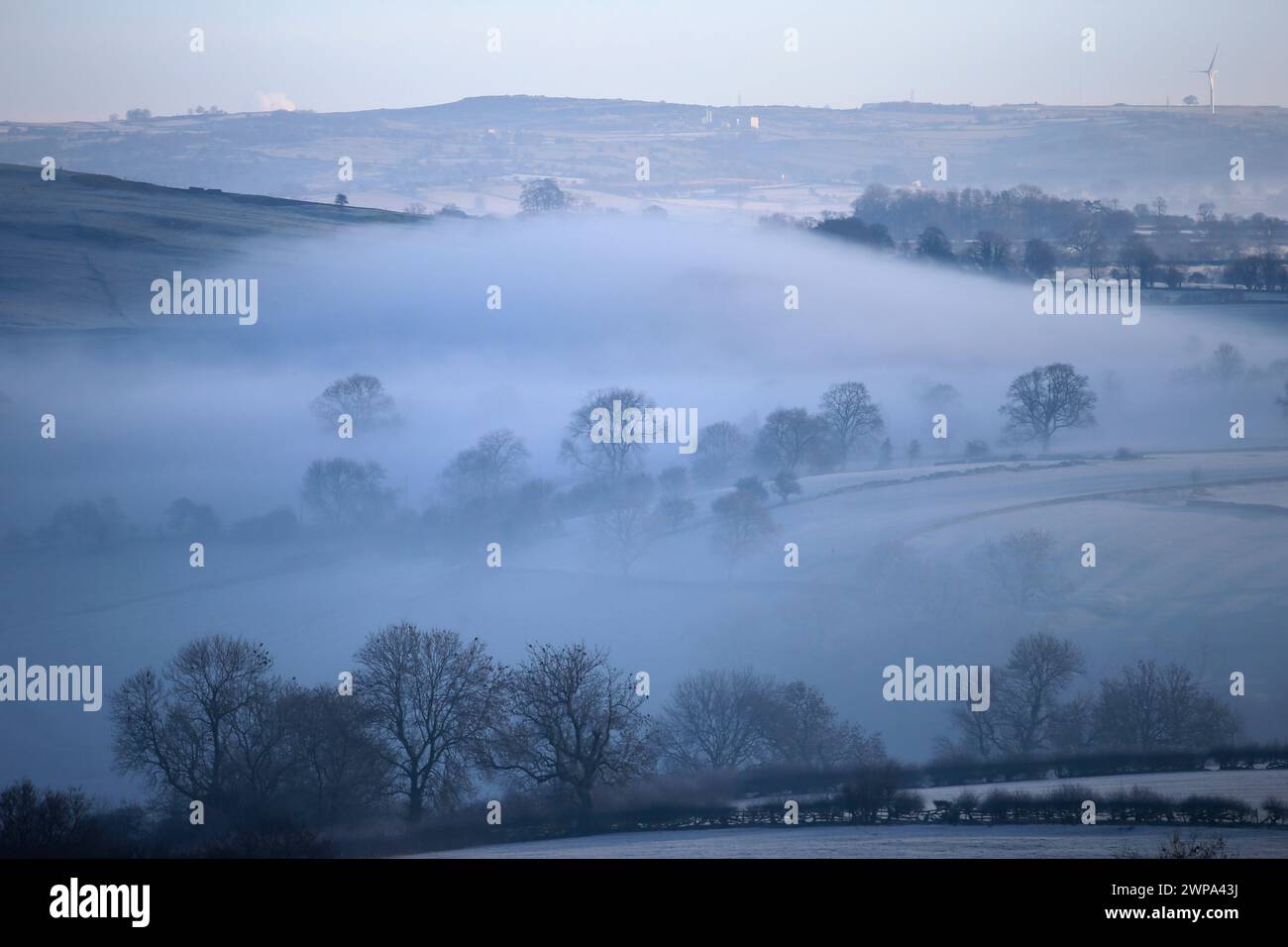 20/01/2014 Freezing mist clings to the steep slopes surrounding ...