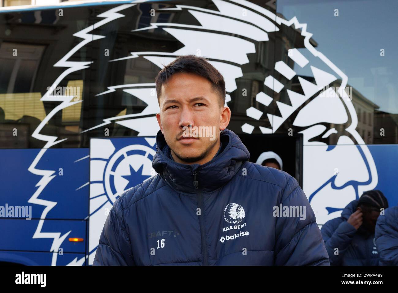 Gent, Belgium. 06th Mar, 2024. Gent's goalkeeper Daniel Schmidt ...