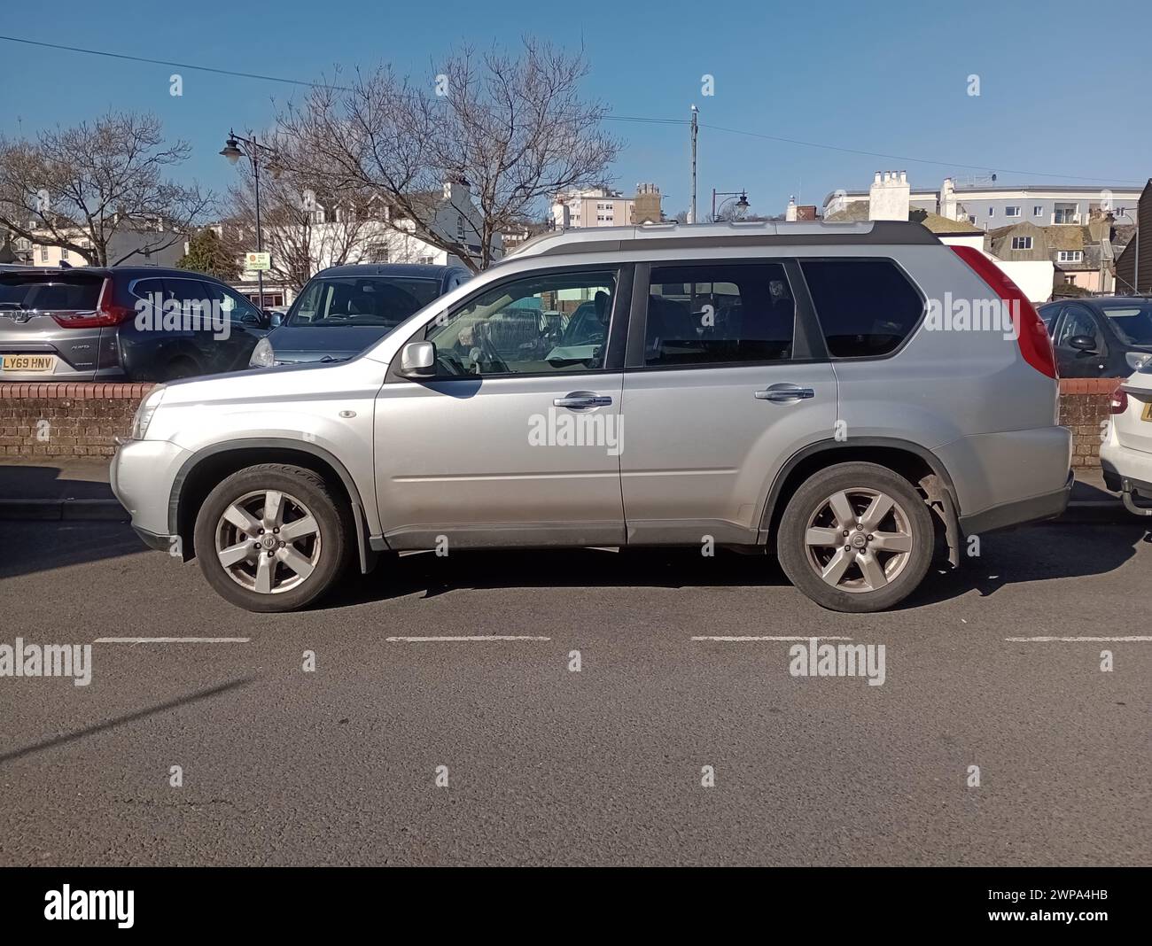 A 2008 Nissan X-Trail Aventura parked in Teignmouth, Devon, England, UK ...
