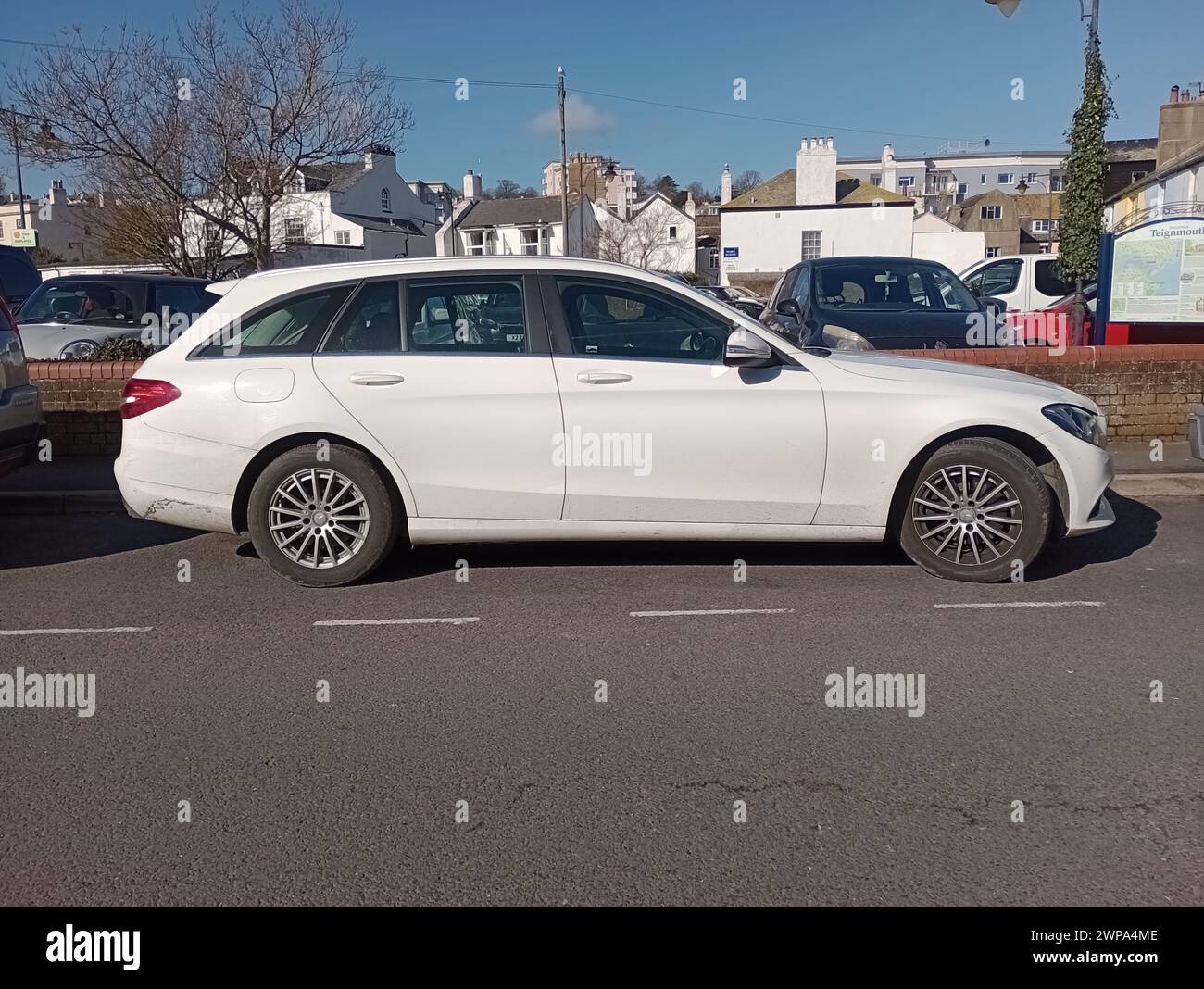 A 2015 Mercedes Benz C220 parked in Devon, England, UK Stock Photo - Alamy