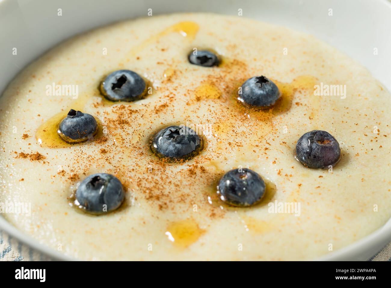 Traditional Healthy Breakfast Wheat Porridge with Honey and Berries ...
