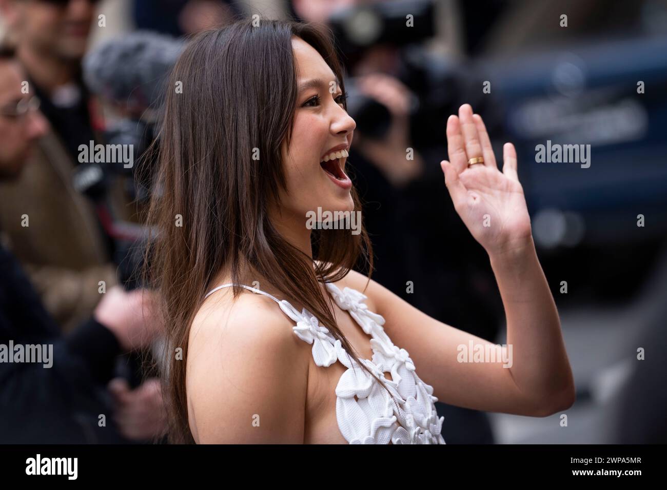 Lily Chee arrives for the Valentino Fall/Winter 2024-2025 ready-to-wear ...