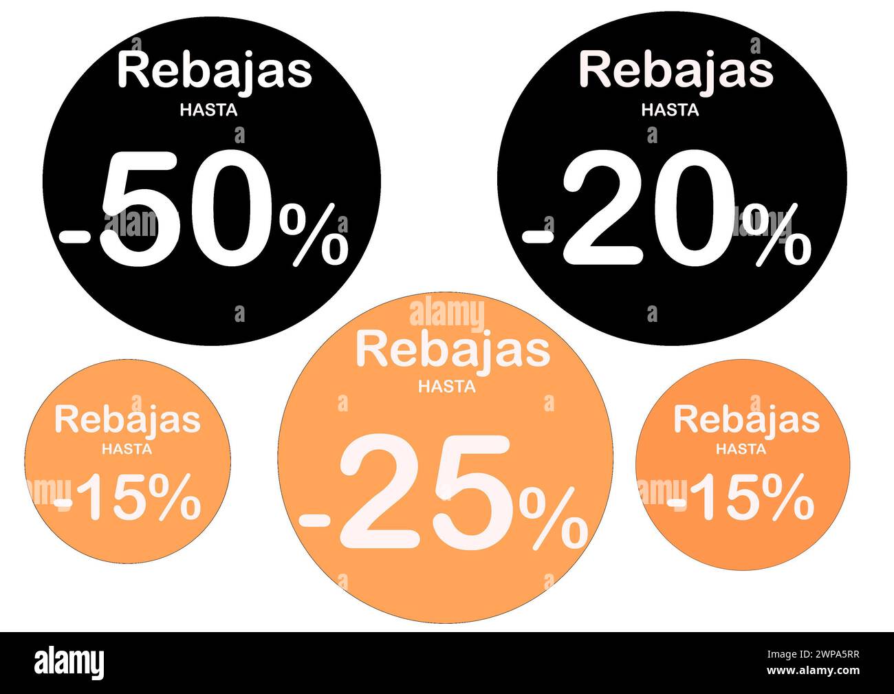 Sales. Printable discount labels black -50%,-25,-20-15%.Sales labels ...
