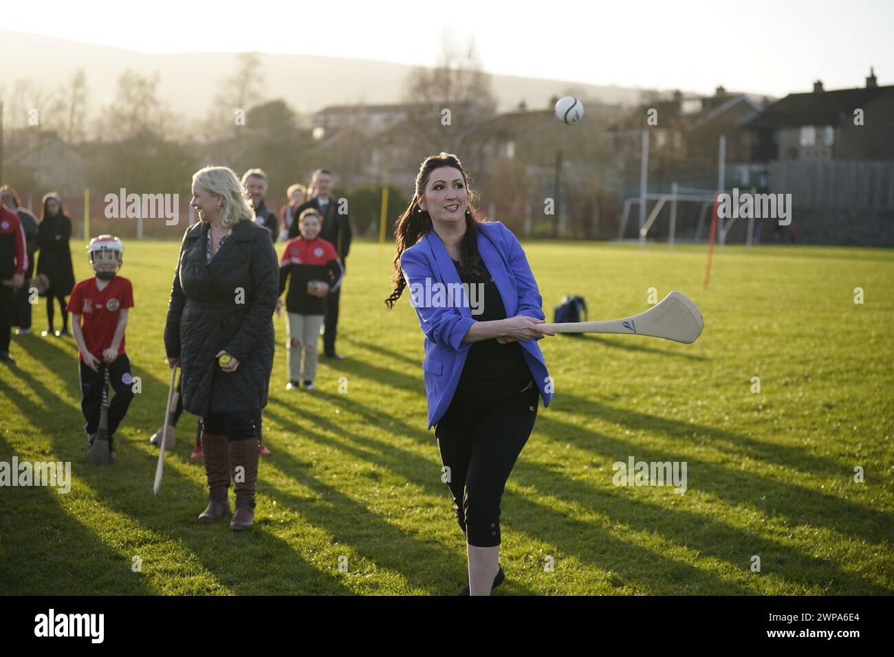 Deputy First Minister Emma Little-Pengelly, during a visit to St. Paul ...