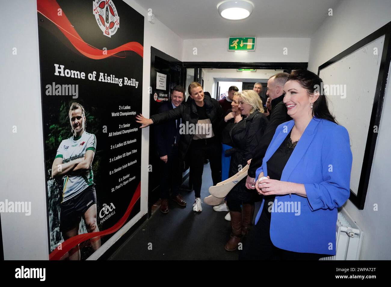 Deputy First Minister Emma Little-Pengelly, during a visit to St. Paul ...