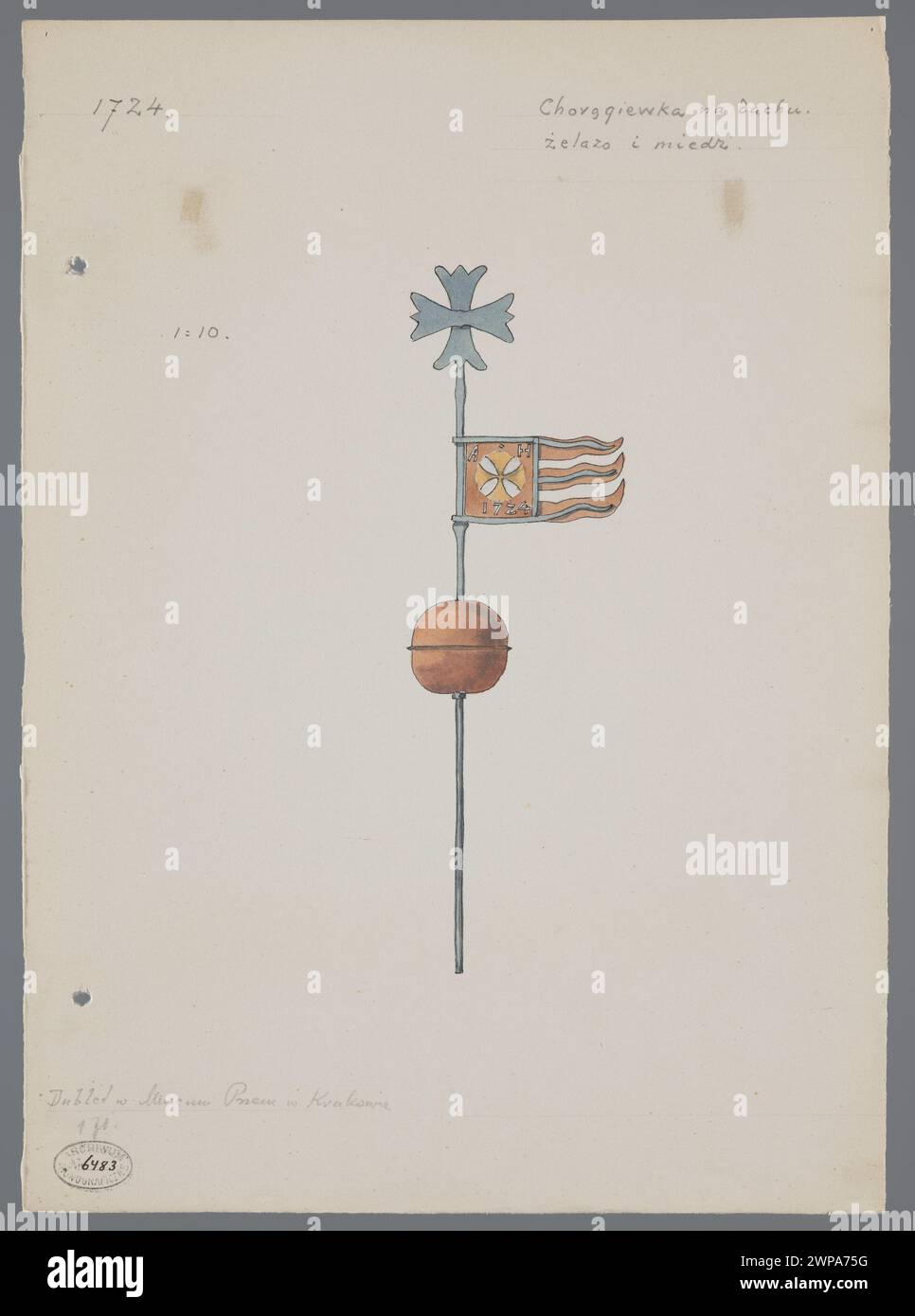 Roof disease of the "iron and copper from 1724 - general view on a ...