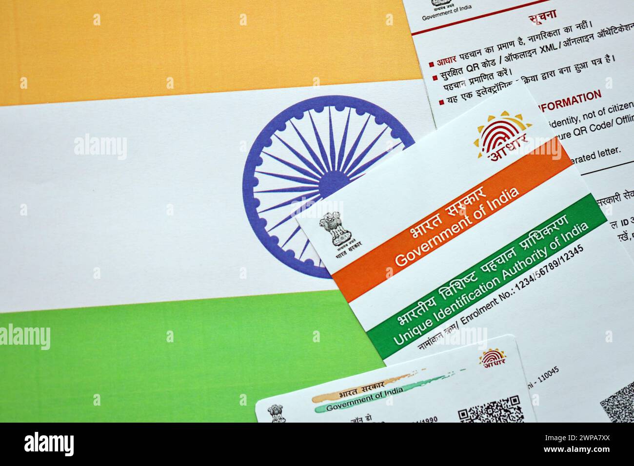 Indian Aadhaar card from Unique Identification Authority of India on ...
