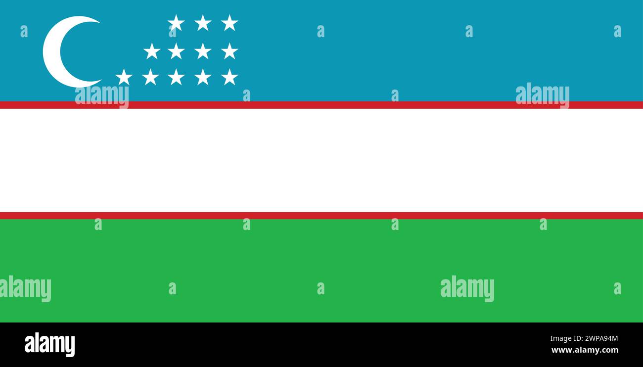National Flag of Uzbekistan, Uzbekistan sign, Uzbekistan Flag Stock ...