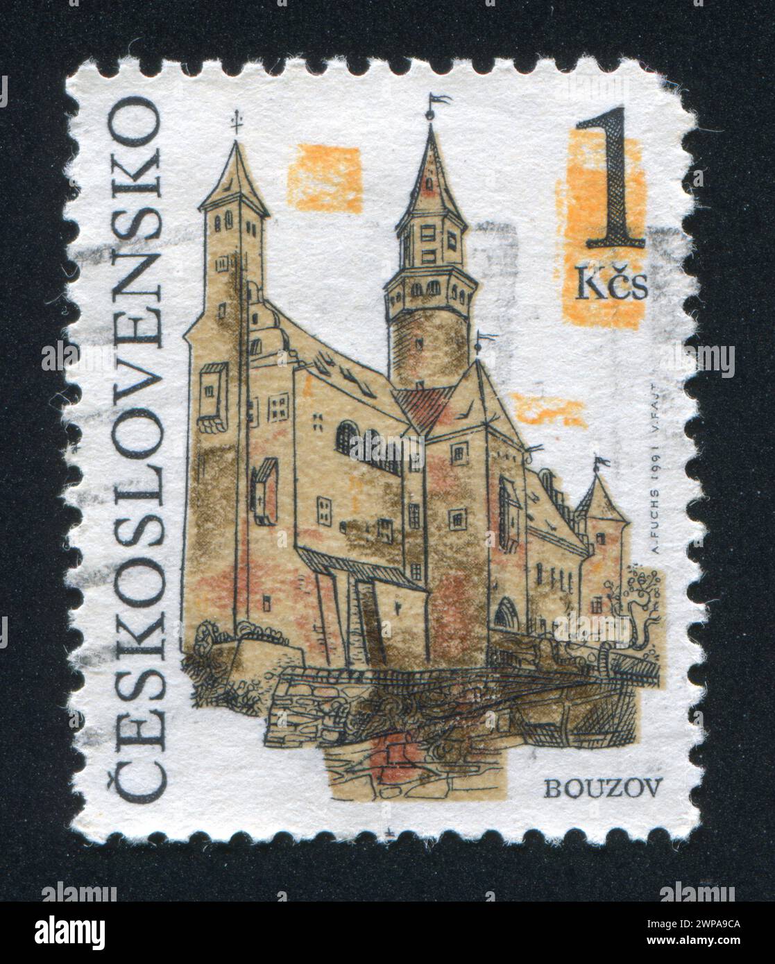 CZECHOSLOVAKIA - CIRCA 1991: stamp printed by Czechoslovakia, shows ...