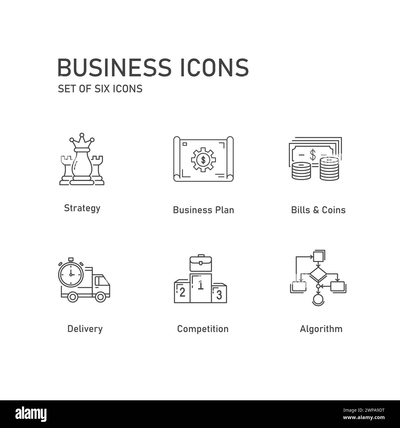 Business Strategy Icons Stock Vector Image & Art - Alamy