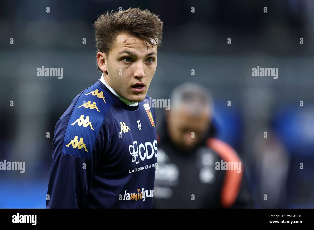 Mateo Retegui of Genoa Cfc during warm up before the Serie A match ...