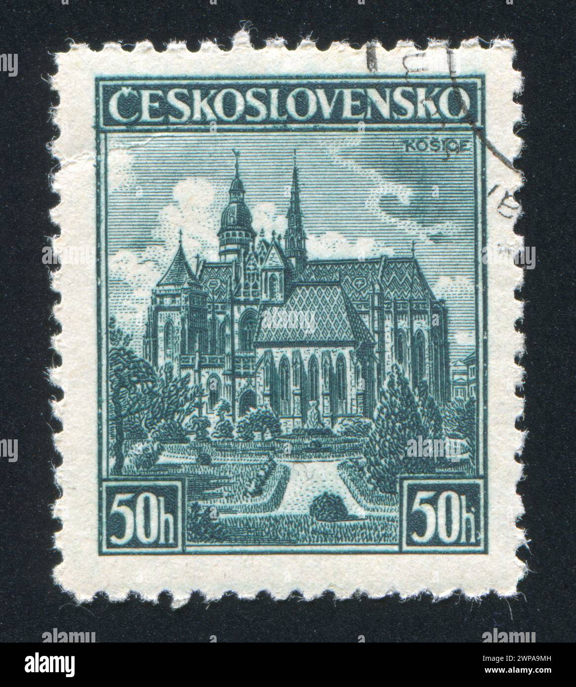 CZECHOSLOVAKIA - CIRCA 1938: stamp printed by Czechoslovakia, shows ...