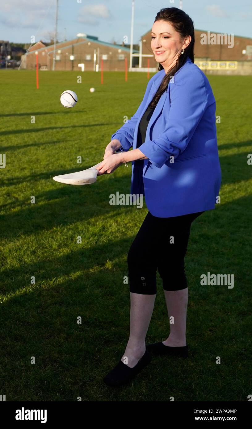 Deputy First Minister Emma Little-Pengelly during a visit to St. Paul's ...