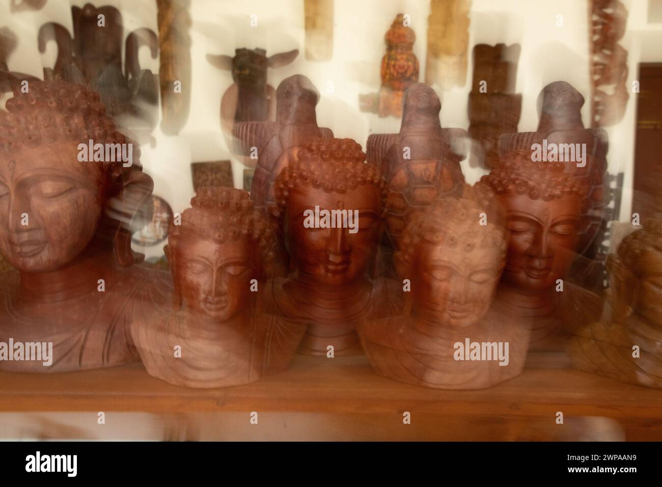 Kalutara, Sri Lanka 09 february 2023. Sri Lankan Traditional wood craft ...