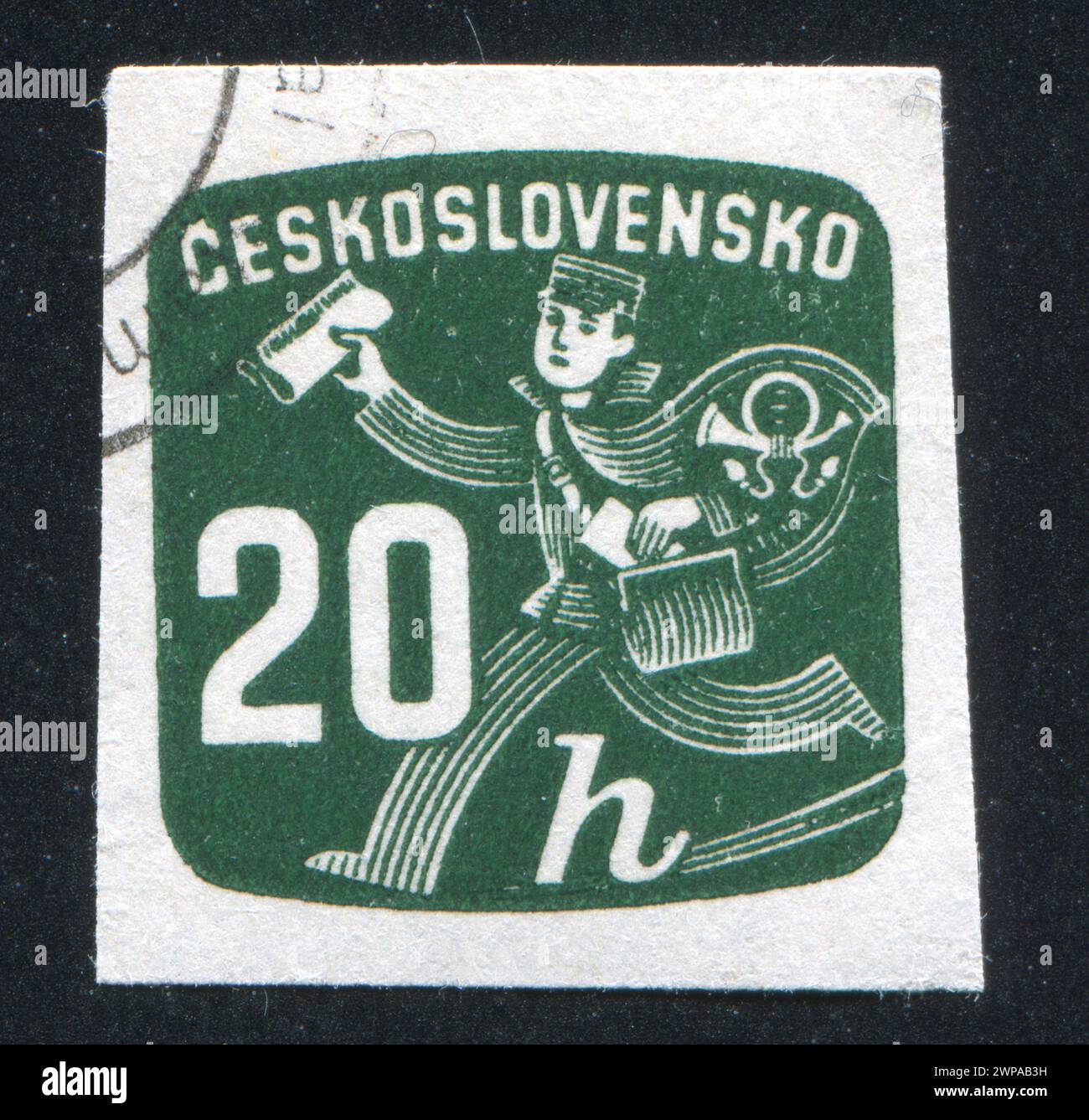 CZECHOSLOVAKIA - CIRCA 1945: stamp printed by Czechoslovakia, shows ...