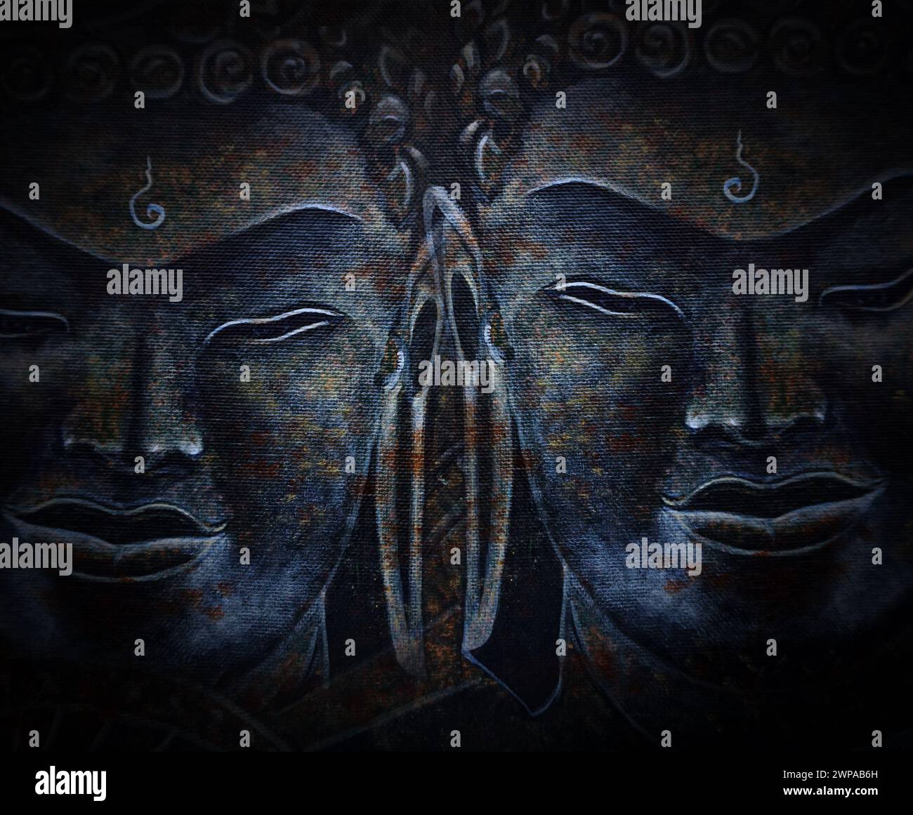 Buddha history painting hi-res stock photography and images - Alamy