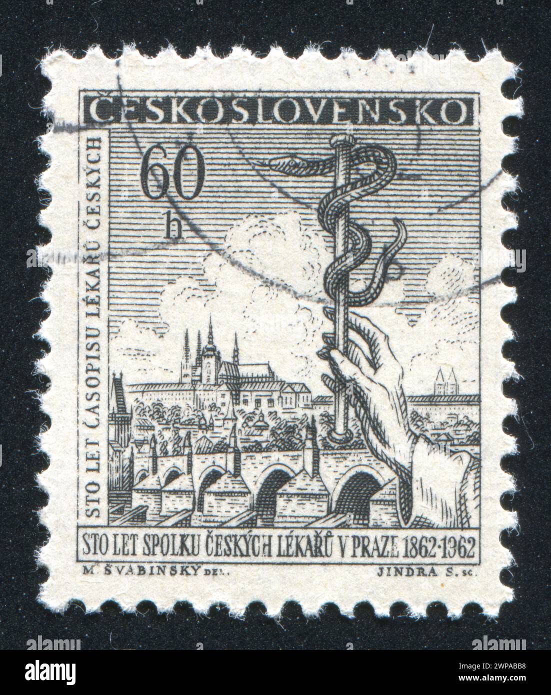 CZECHOSLOVAKIA - CIRCA 1962: stamp printed by Czechoslovakia, shows ...