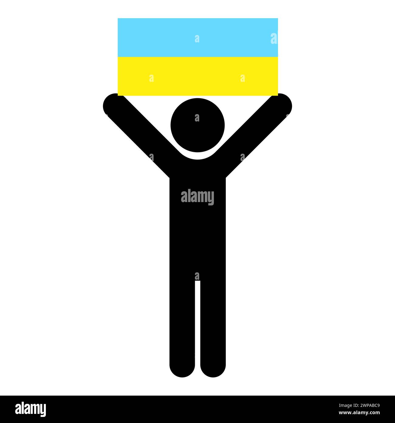 Stick figure flag hi-res stock photography and images - Alamy