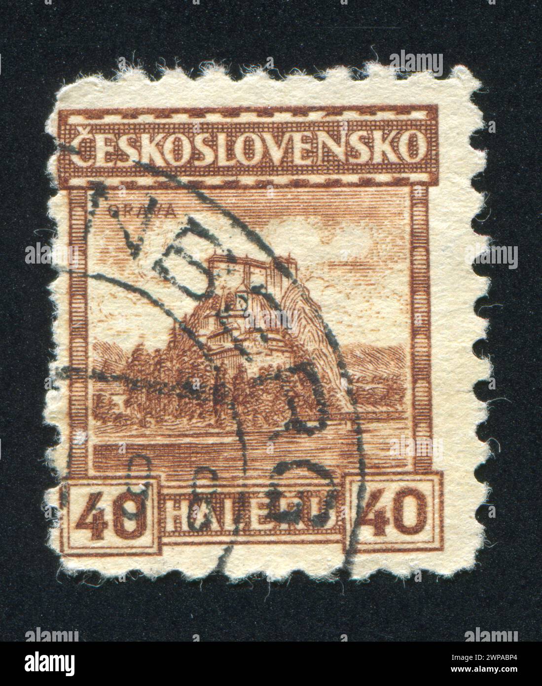 CZECHOSLOVAKIA - CIRCA 1926: stamp printed by Czechoslovakia, shows ...