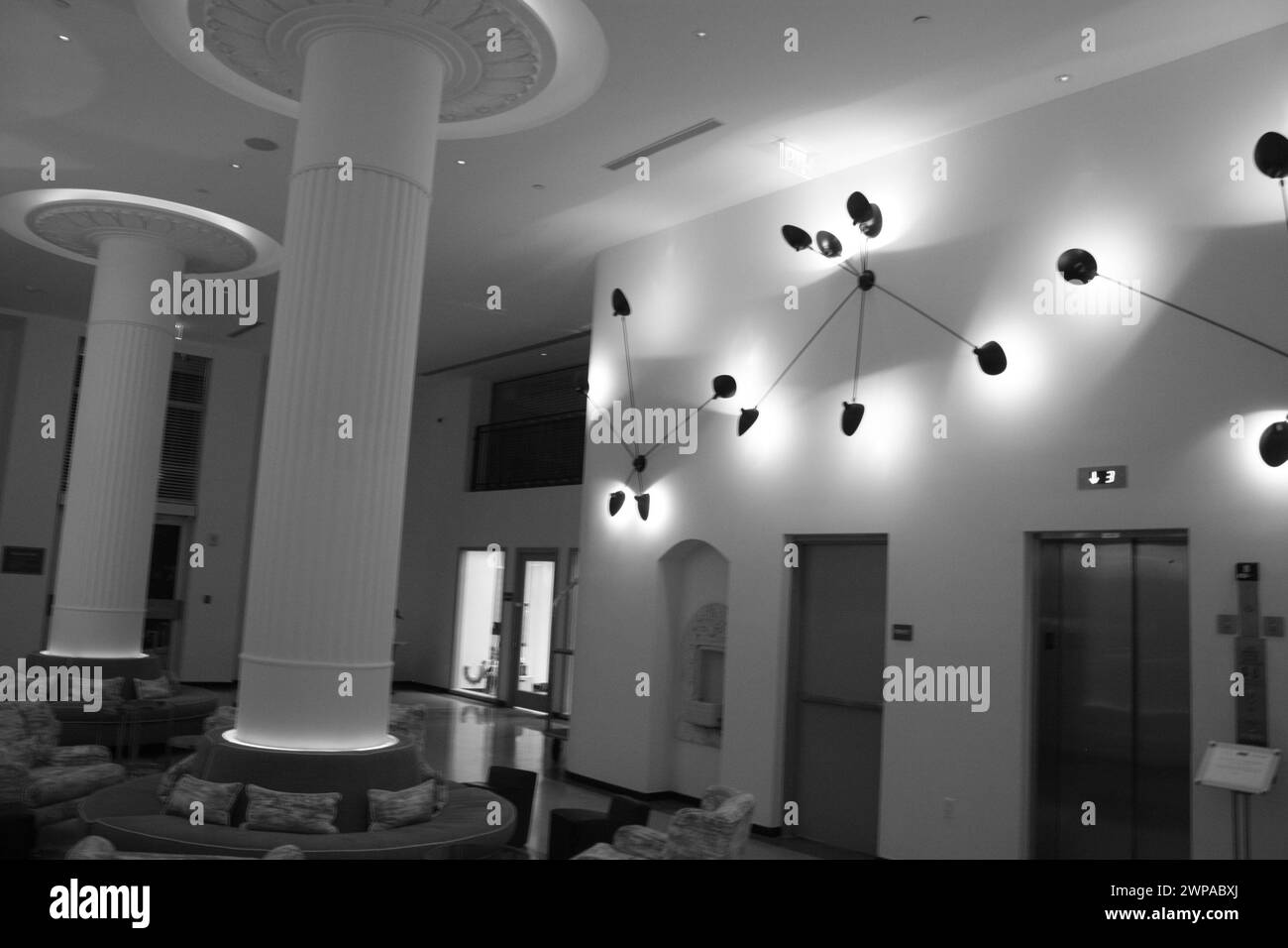 Como metropolitan lobby lighting and elevators hi-res stock photography and images - Alamy