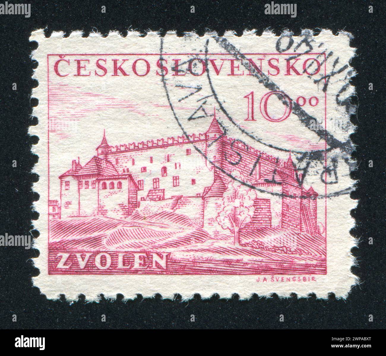 CZECHOSLOVAKIA - CIRCA 1949: stamp printed by Czechoslovakia, shows ...