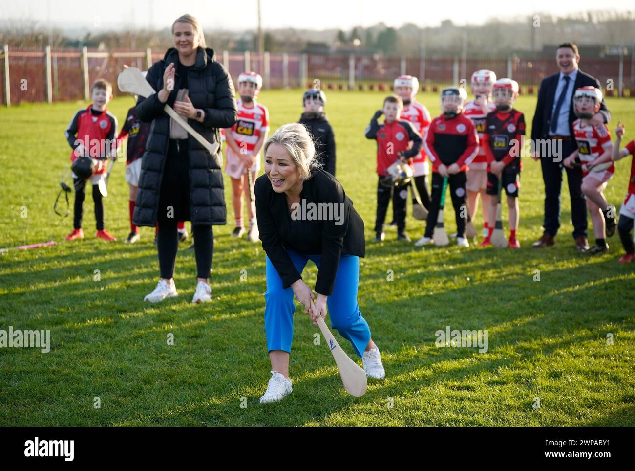 Northern Ireland First Minister Michelle O'Neill and Junior Minister ...
