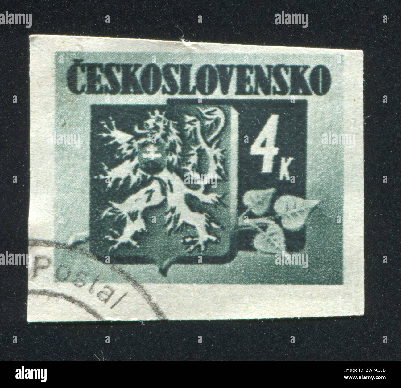 CZECHOSLOVAKIA - CIRCA 1945: stamp printed by Czechoslovakia, shows ...