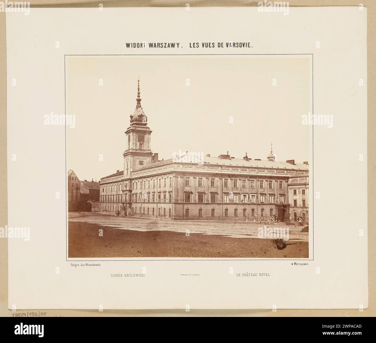 Photograph depicting the Royal Castle in Warsaw, Poland, taken by Jan ...