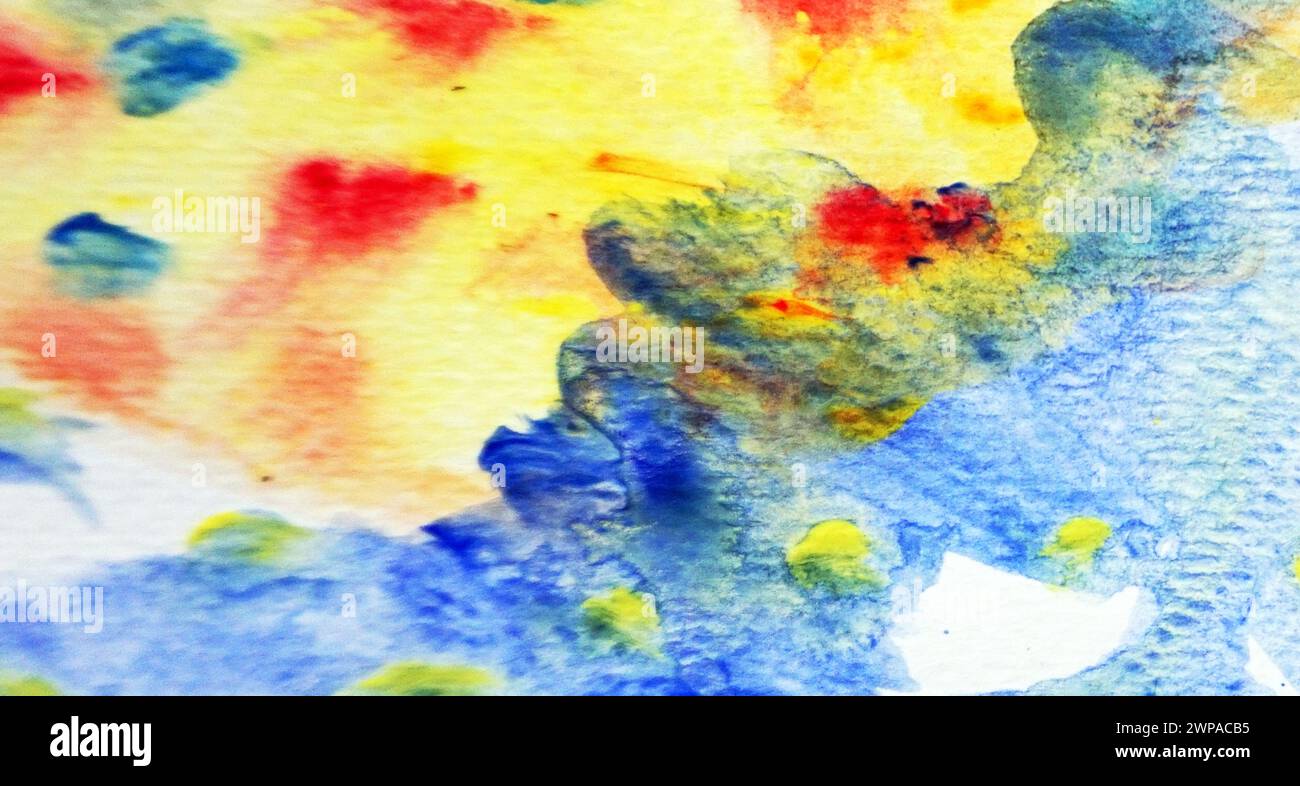 brush stroke Original watercolor painting Abstract expressionism ...
