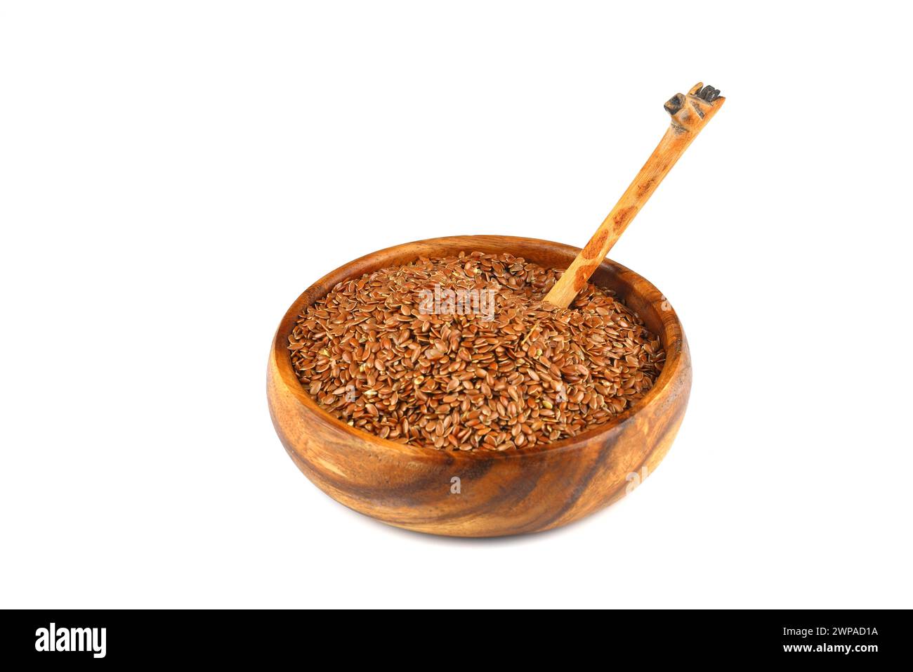 Pile of flax seeds isolated on white background Stock Photo - Alamy