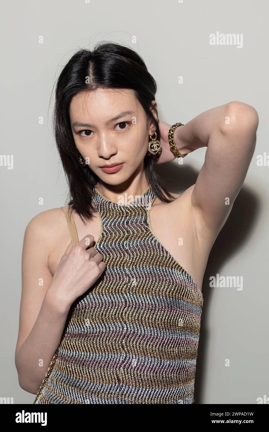 Qiu Tian attends the Chanel Fall/Winter 2024-2025 ready-to-wear collection presented Tuesday ...