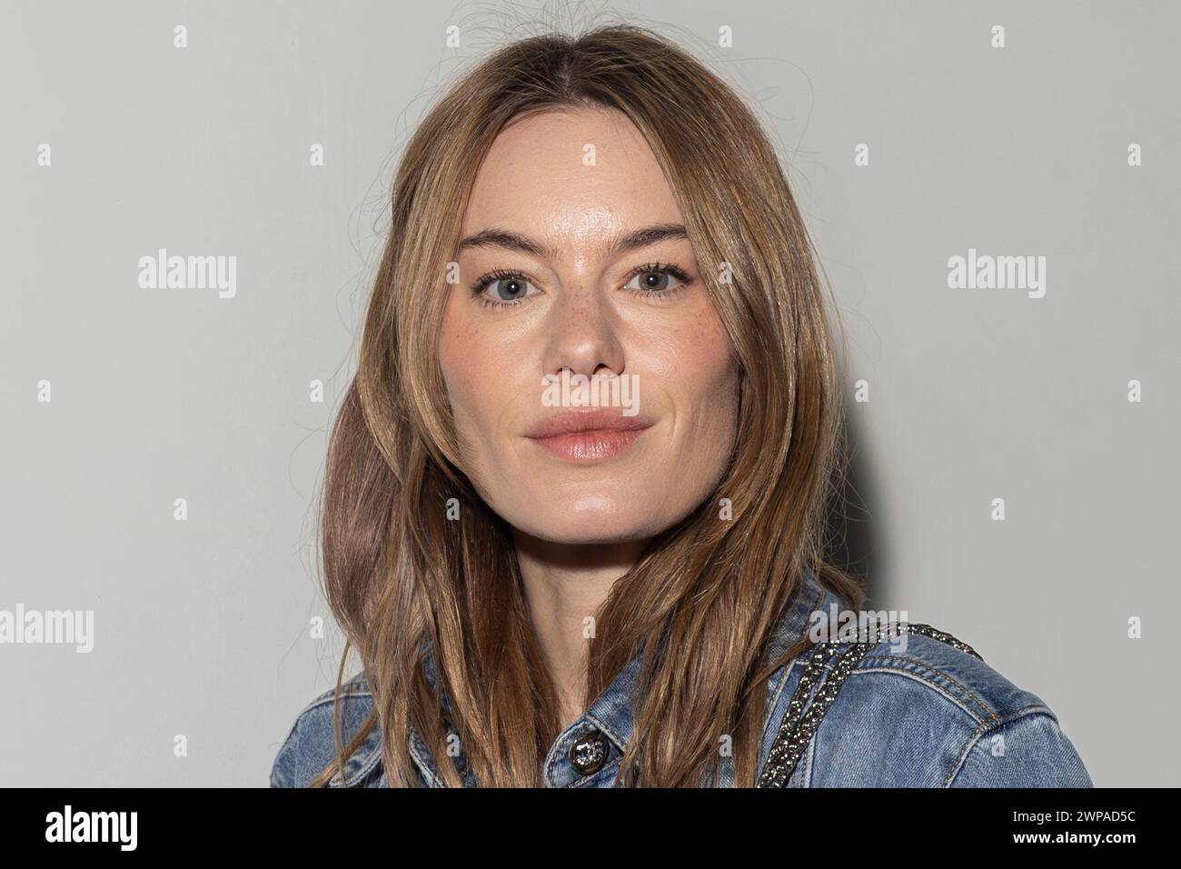 Camille Rowe attends the Chanel Fall/Winter 2024-2025 ready-to-wear ...