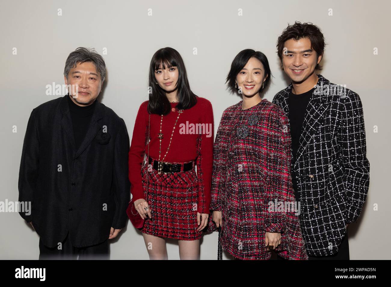 Hirokazu Koreeda, from left, Kayashima Mizuki, Gwei Lun-mei and Bolin ...