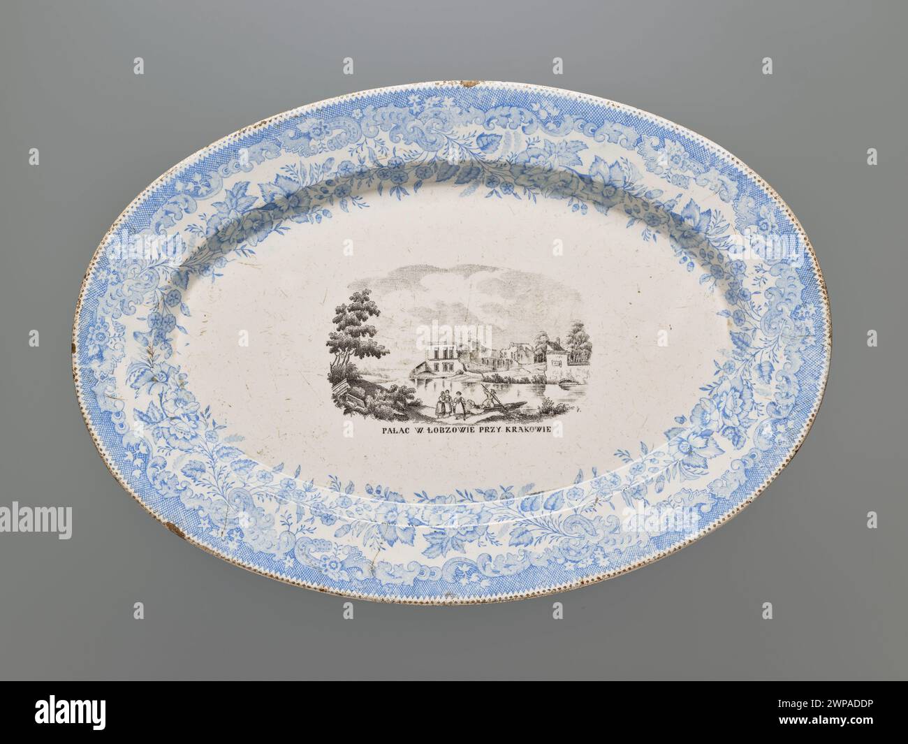 Half-bowl made at the Mielów faience and porcelain factory, 1840-1860 ...