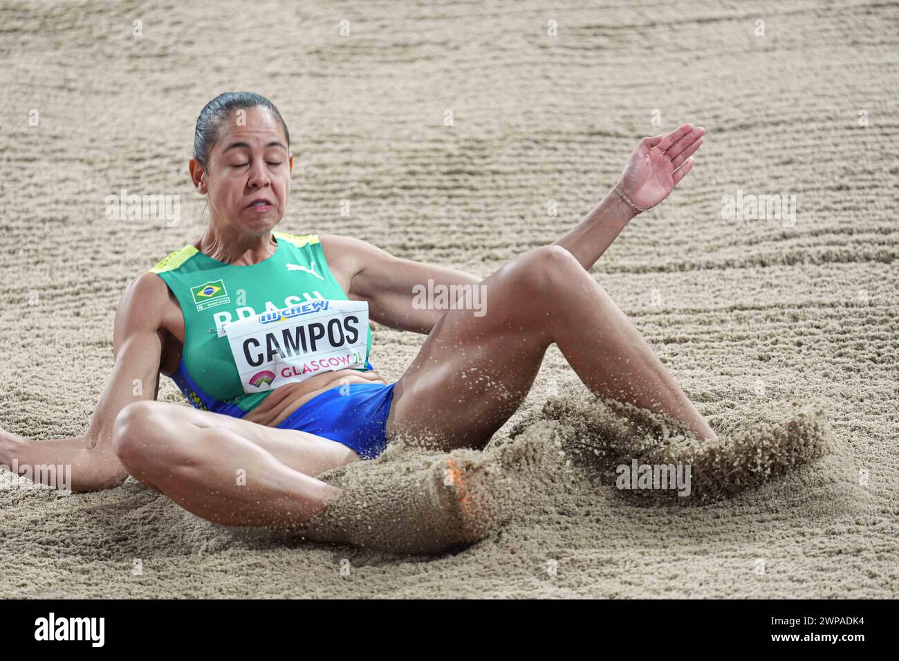 Lissandra Maysa Campos of Brazil jumps in the WomenÕs Long Jump During ...
