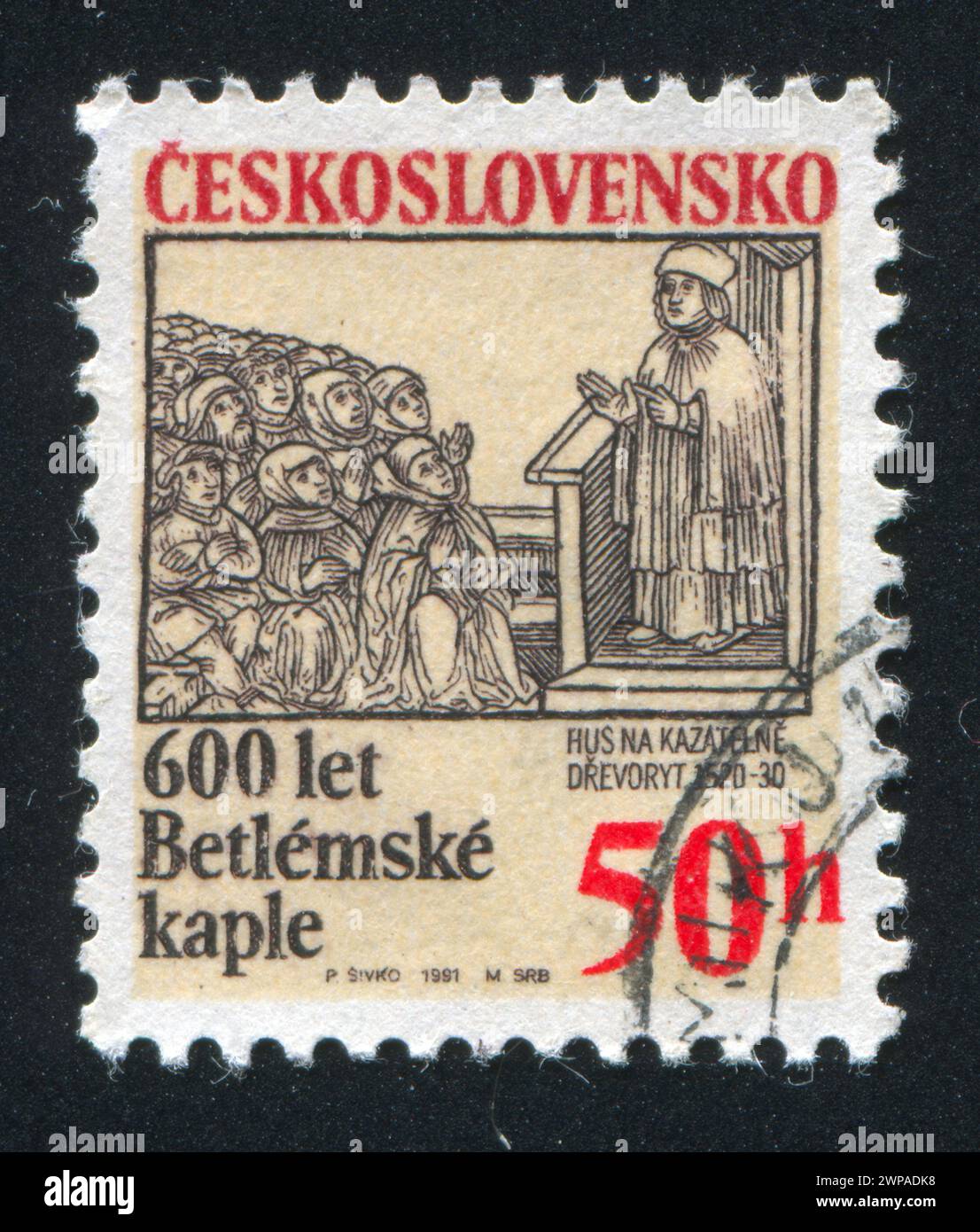 CZECHOSLOVAKIA - CIRCA 1991: stamp printed by Czechoslovakia, shows ...