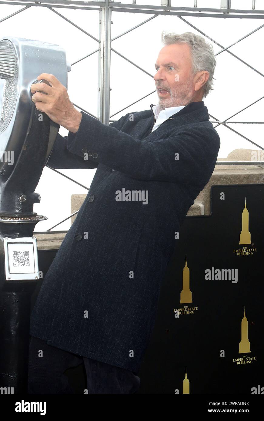 March 06, 2024 Sam Neill, from the cast of Apples Never Fall celebrate ...