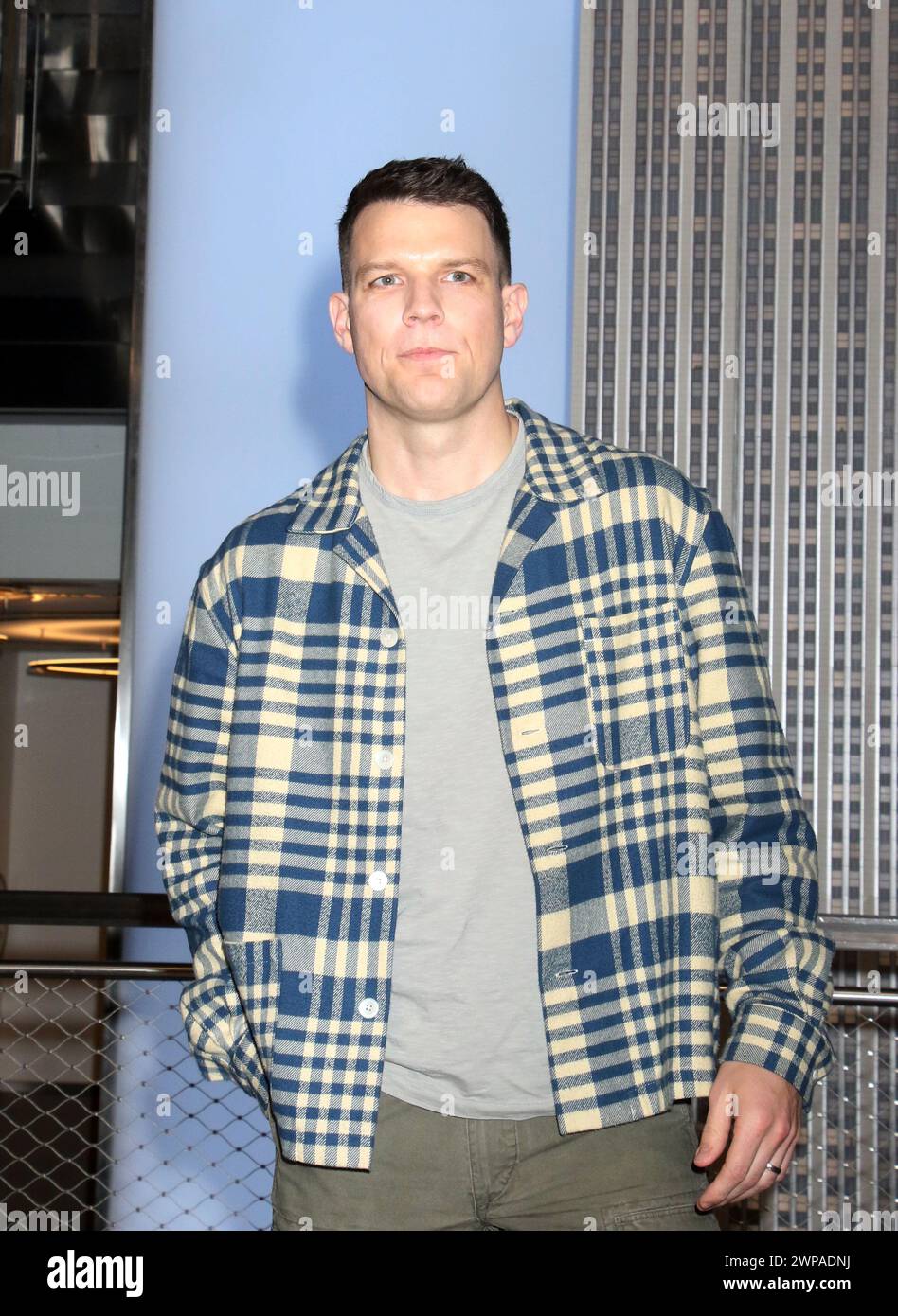March 06, 2024 Jake Lacy from the cast of Apples Never Fall celebrate ...