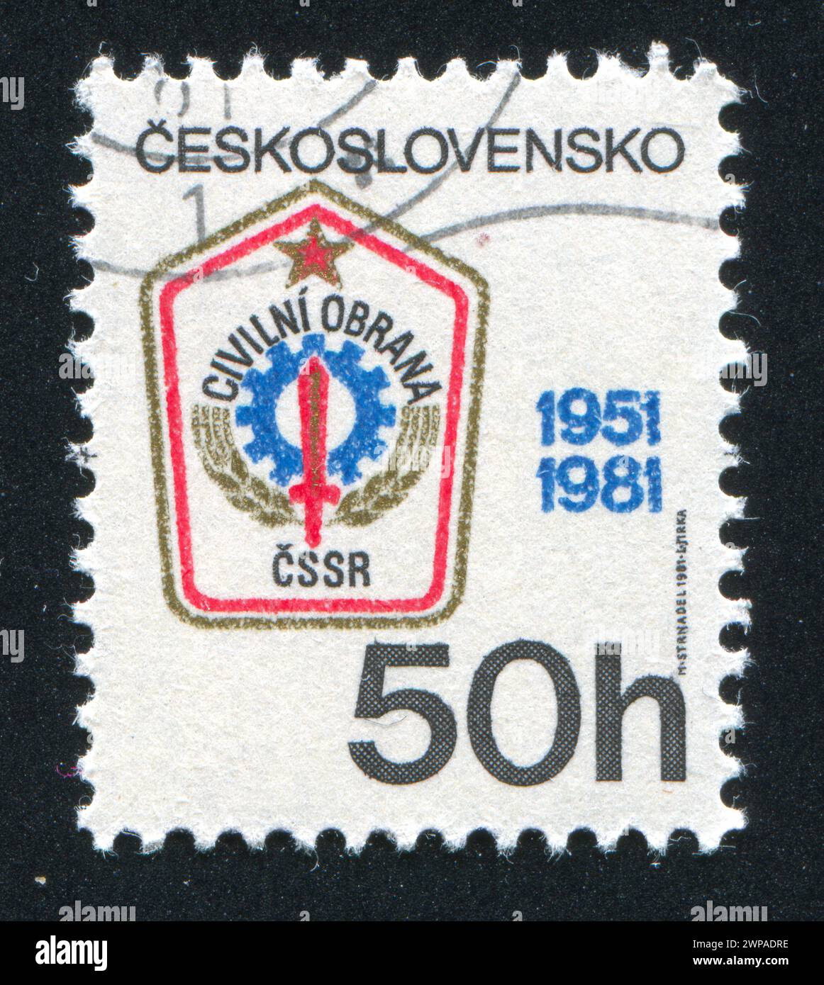 CZECHOSLOVAKIA - CIRCA 1981: stamp printed by Czechoslovakia, shows ...