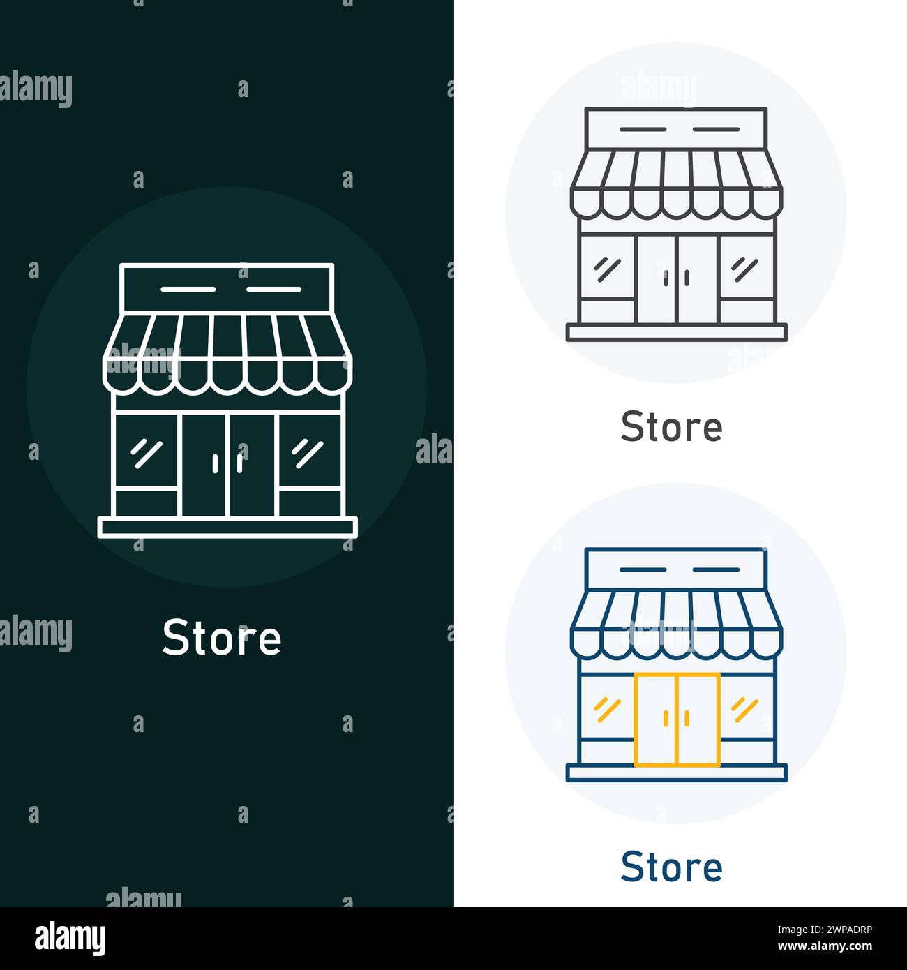 Store Vector Illustration Icon Design Stock Vector Image & Art - Alamy