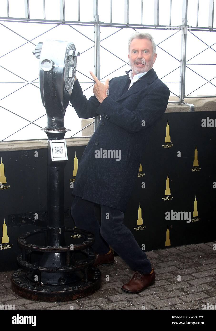 March 06, 2024 Sam Neill, from the cast of Apples Never Fall celebrate ...