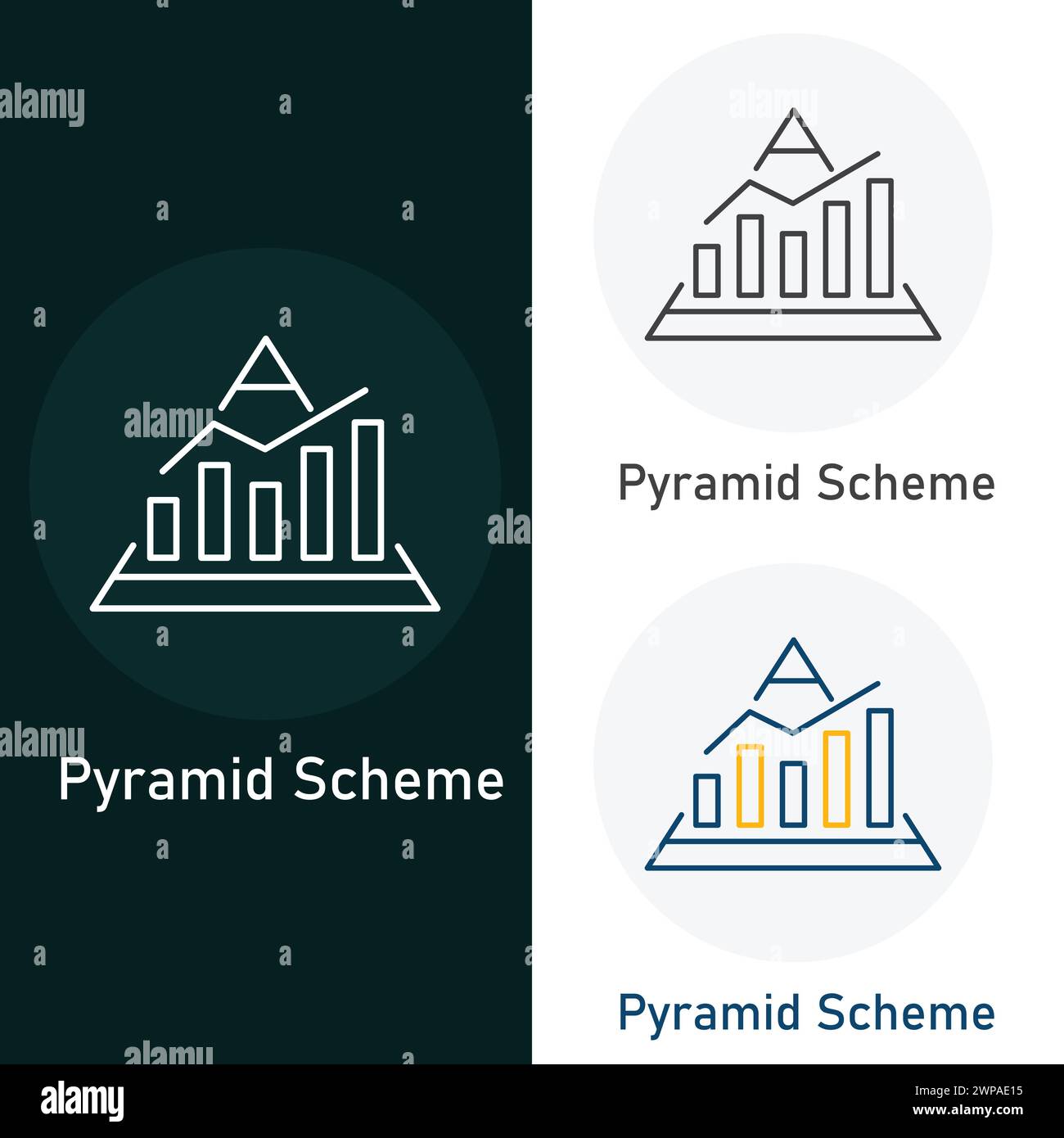 Pyramid Scheme Vector Illustration Icon Design Stock Vector Image & Art ...