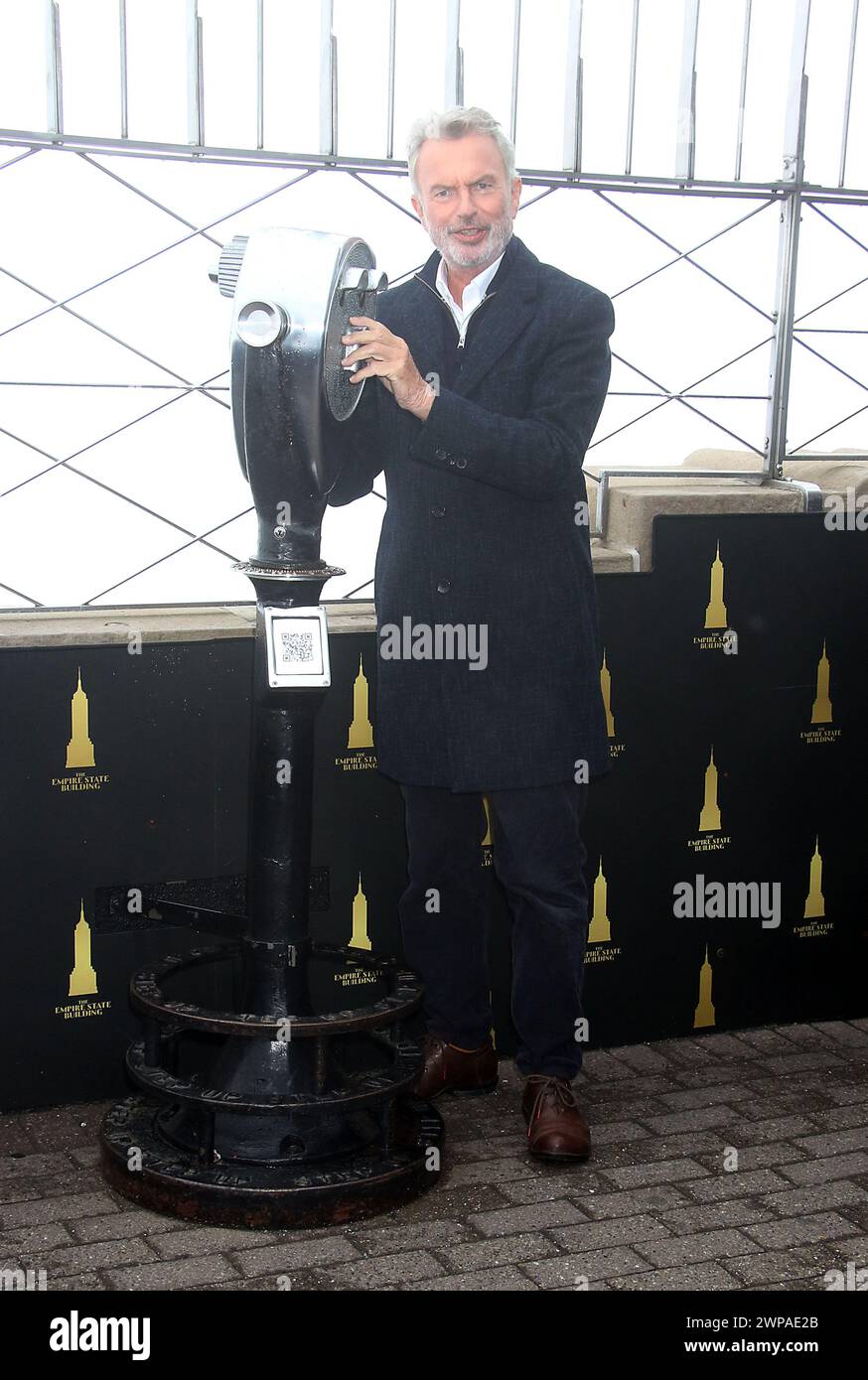 March 06, 2024 Sam Neill, from the cast of Apples Never Fall celebrate ...