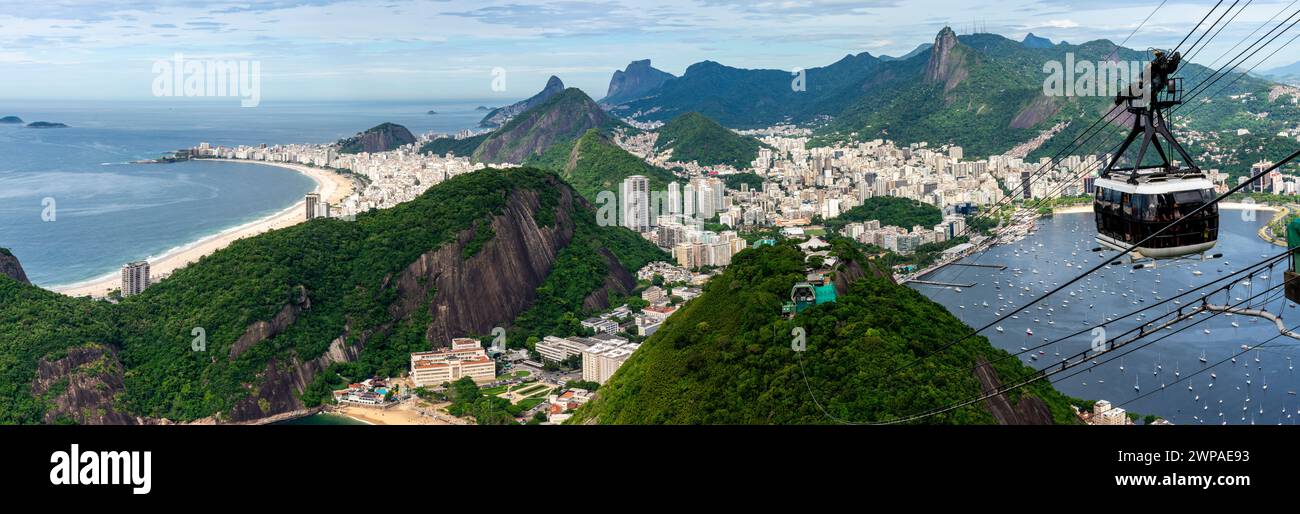A View of Rio de Janeiro from the top of Sugarloaf Mountain, Rio de ...