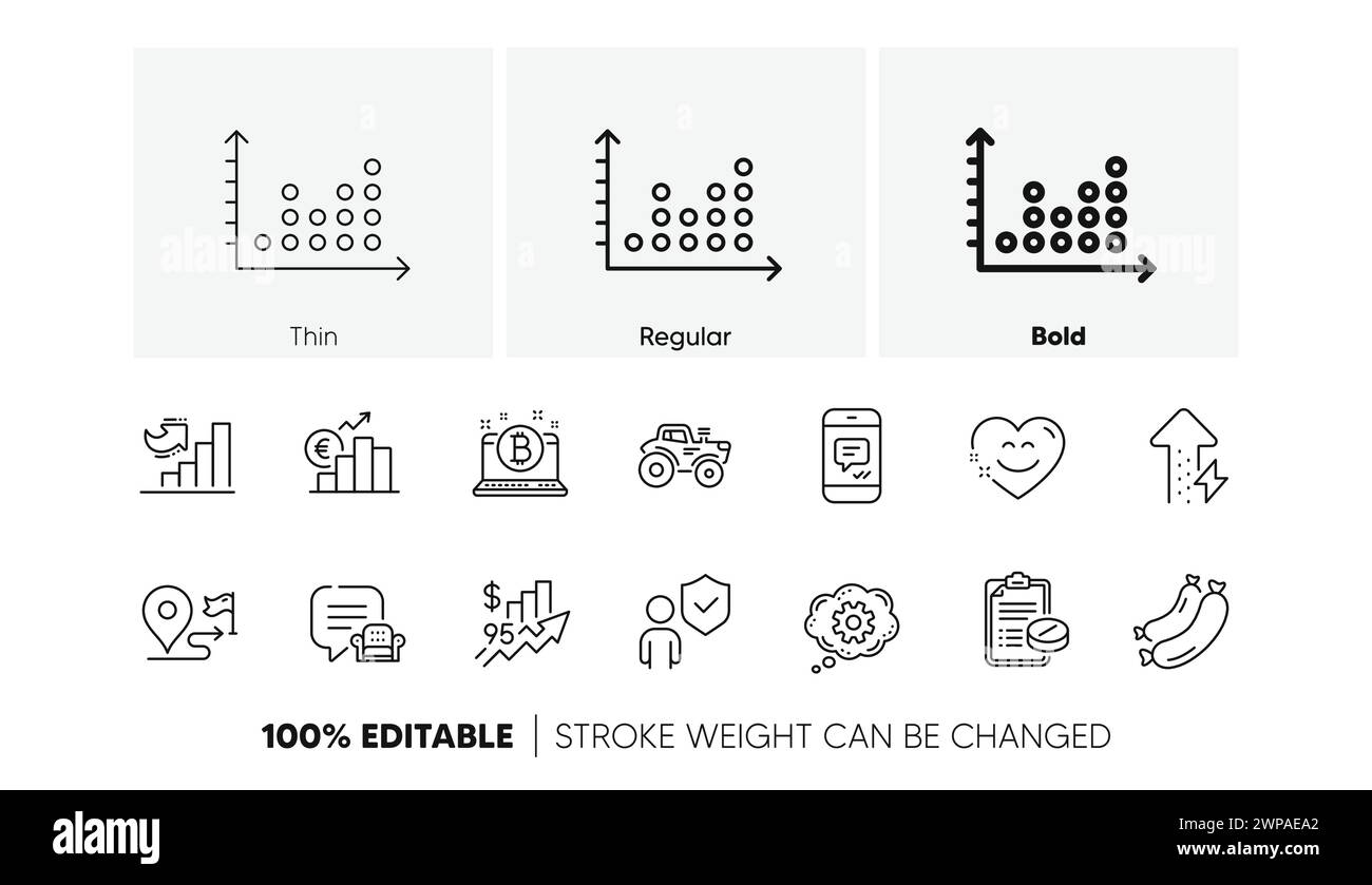 Bitcoin, Rise price and Lounge place line icons. For web app, printing. Line icons. Vector Stock ...