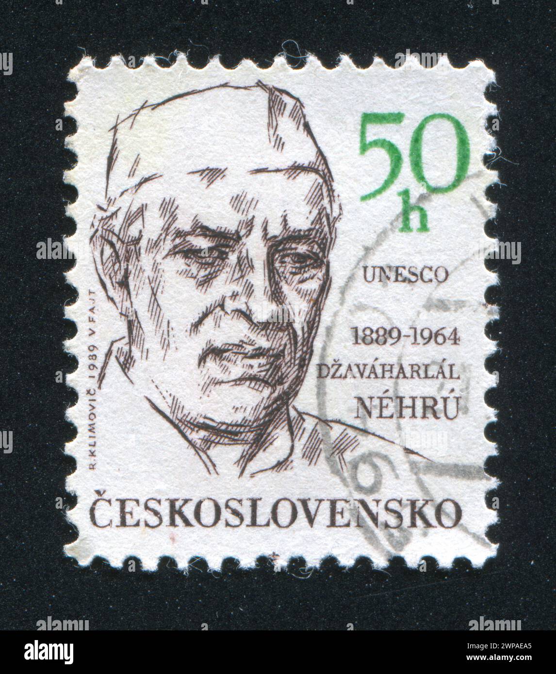 CZECHOSLOVAKIA - CIRCA 1989: stamp printed by Czechoslovakia, shows ...