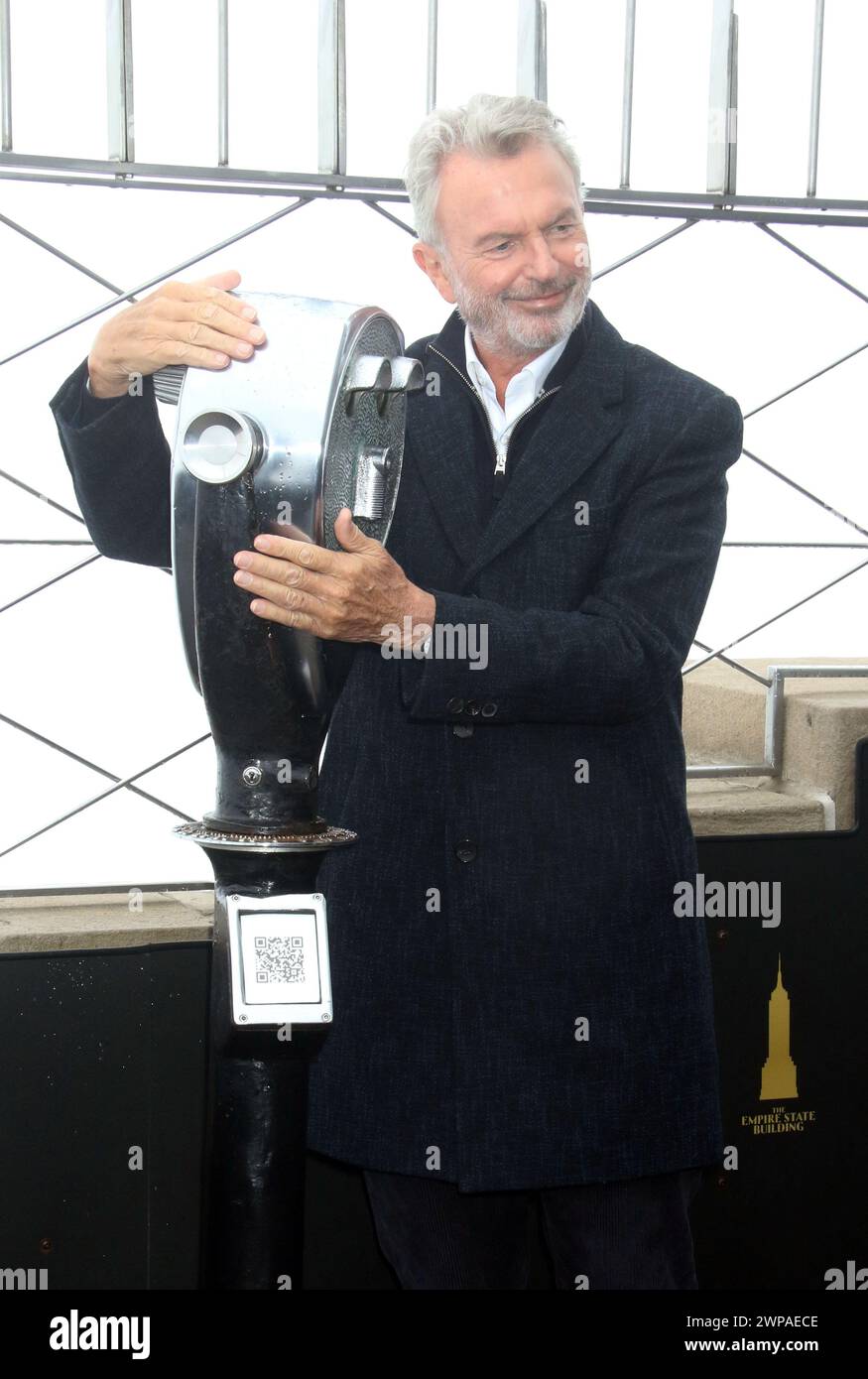 March 06, 2024 Sam Neill, from the cast of Apples Never Fall celebrate ...