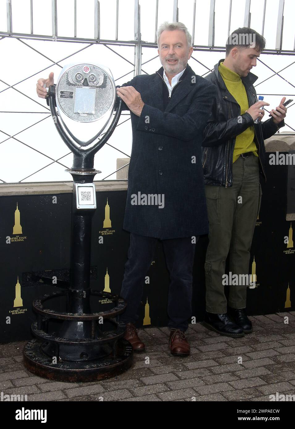 March 06, 2024 Sam Neill, from the cast of Apples Never Fall celebrate ...