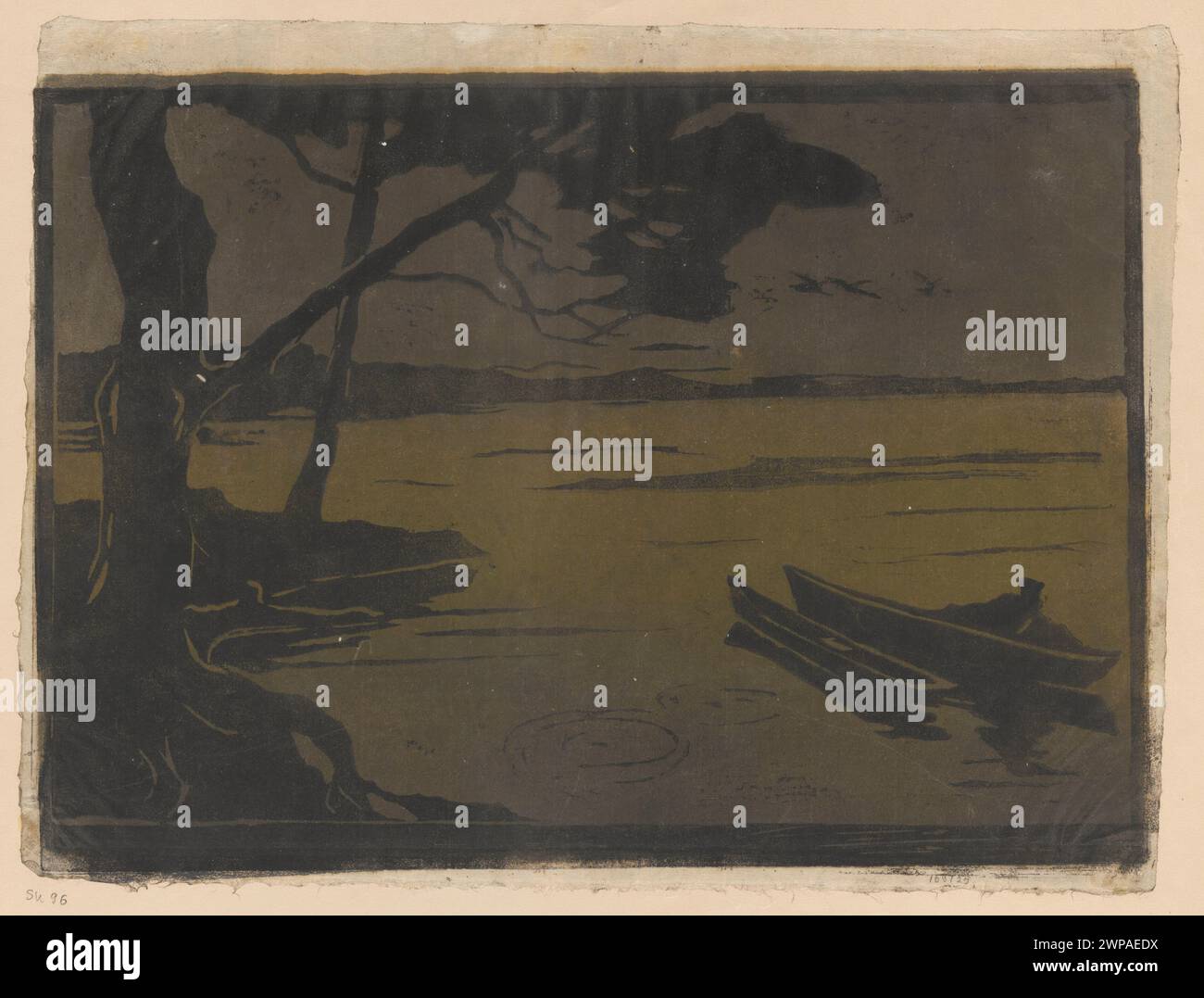 A landscape depicting Lake Stankiewicz by Zofia Stankiewicz, created ...