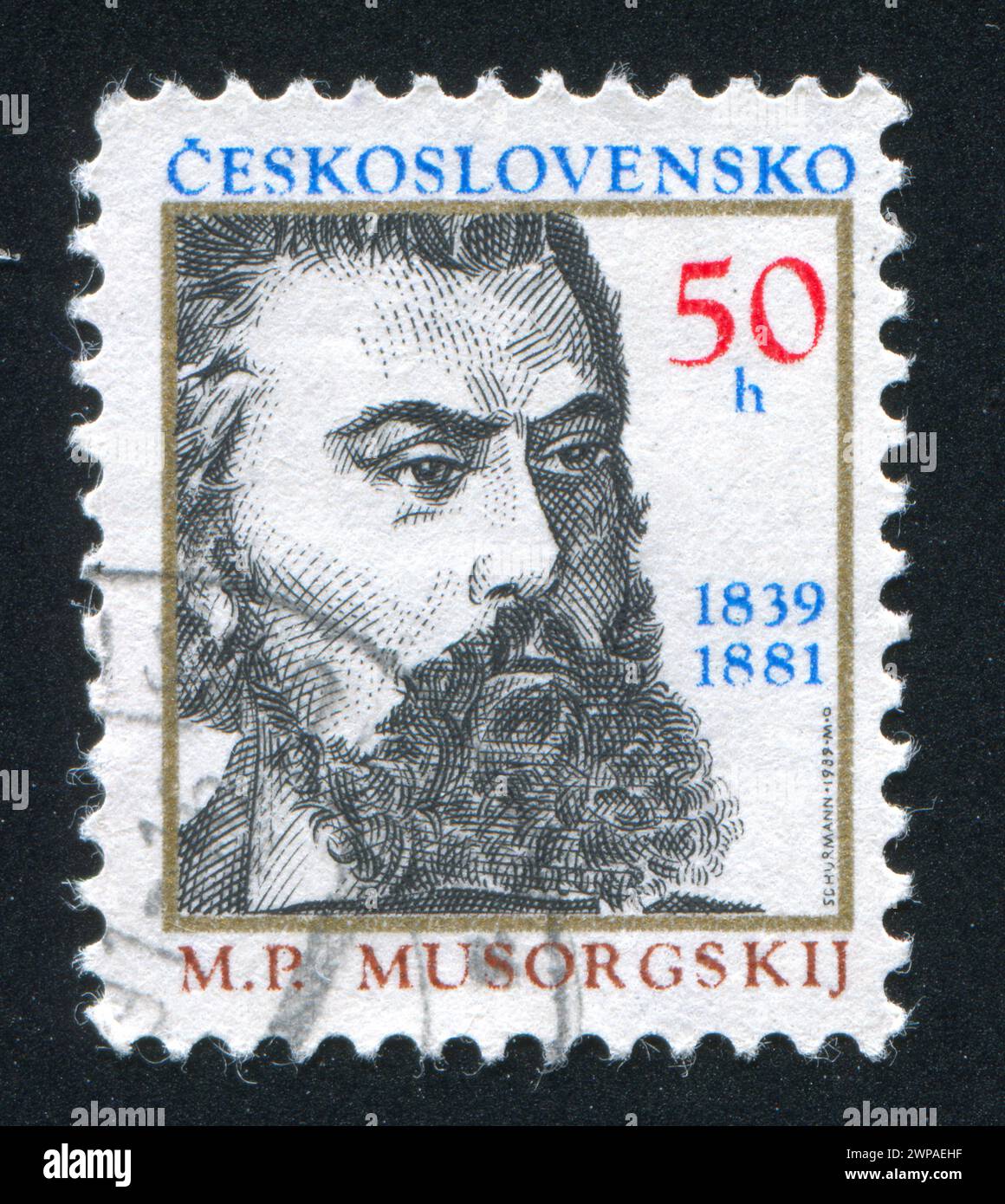 CZECHOSLOVAKIA - CIRCA 1989: stamp printed by Czechoslovakia, shows ...